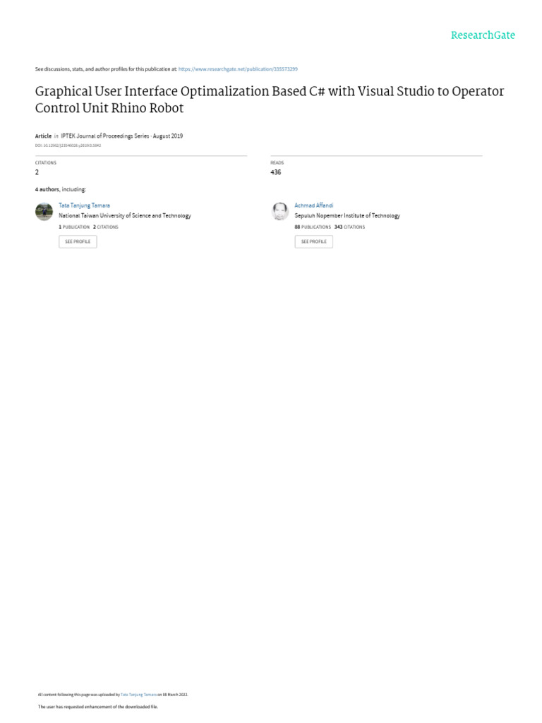 Graphical User Interface Optimalization Based C Wi-1-2 | PDF | Graphical User Interfaces ...