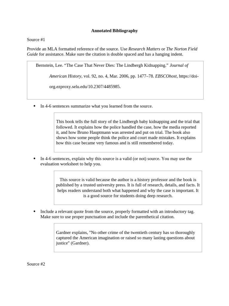 Annotated Bibliography Worksheet - Research Essay | PDF | Citation
