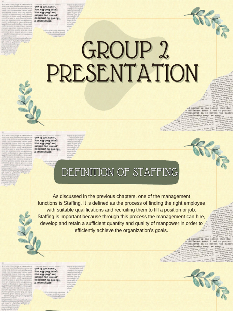 Understanding the Staffing Process | PDF | Workplace | Employee Relations
