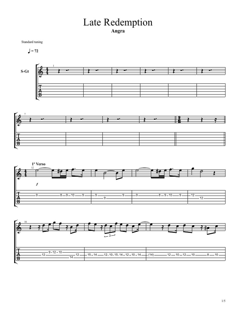 Angra Late Redemption Pdf