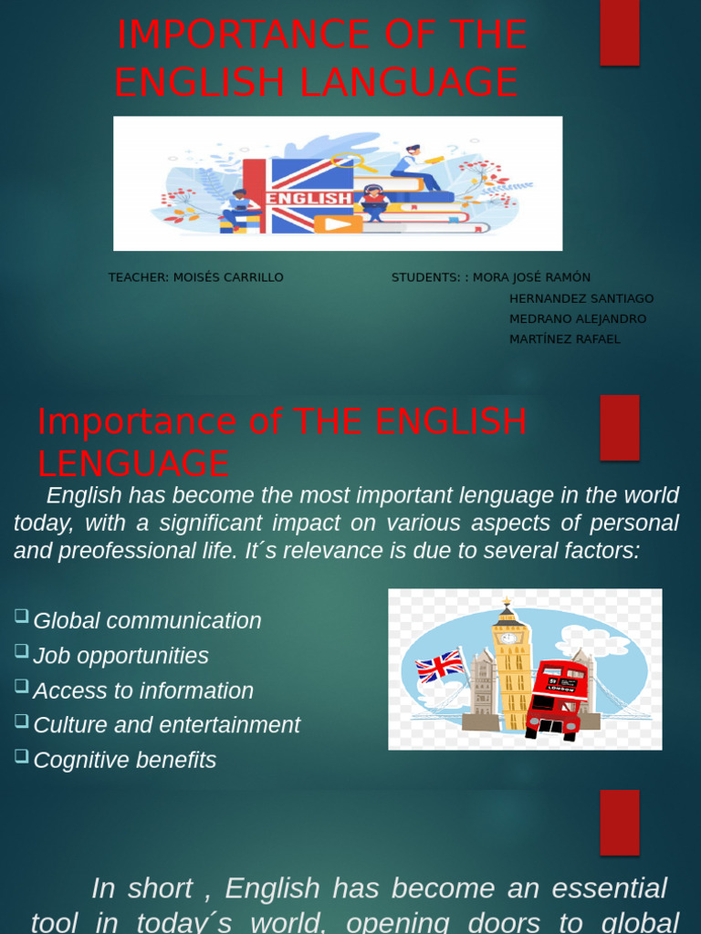 IMPORTAnce of English | PDF