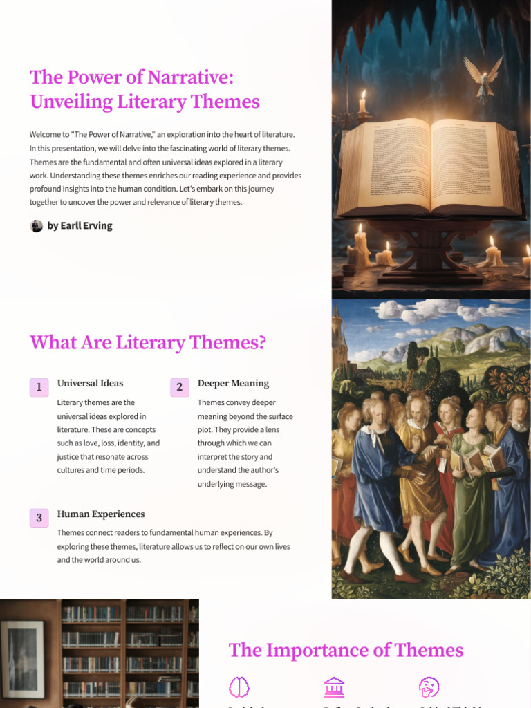 Uncovering Literary Themes Explained | PDF | Love | Narrative