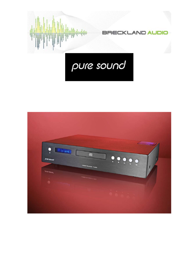 PureSound A8000 CD Player Features Brochure | PDF | Amplifier ...