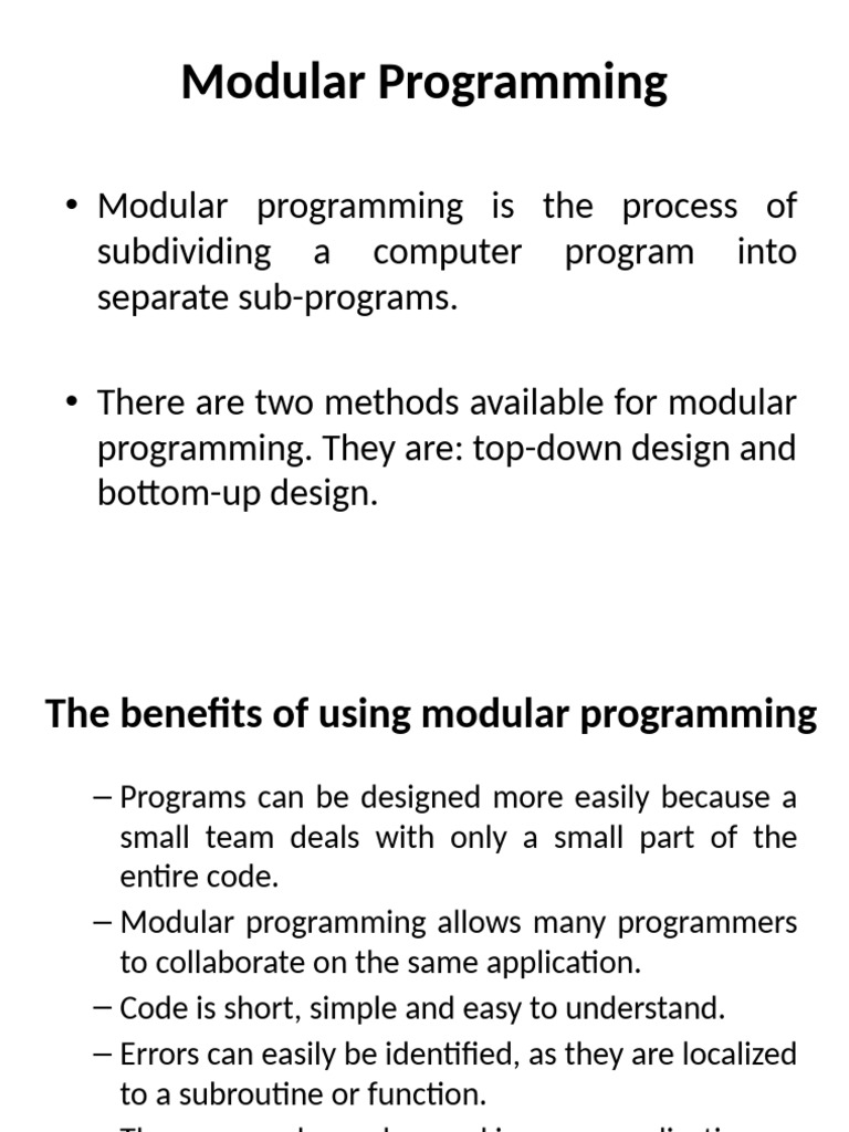 M4 1 Modular Programming | PDF | Parameter (Computer Programming) | Computer Programming
