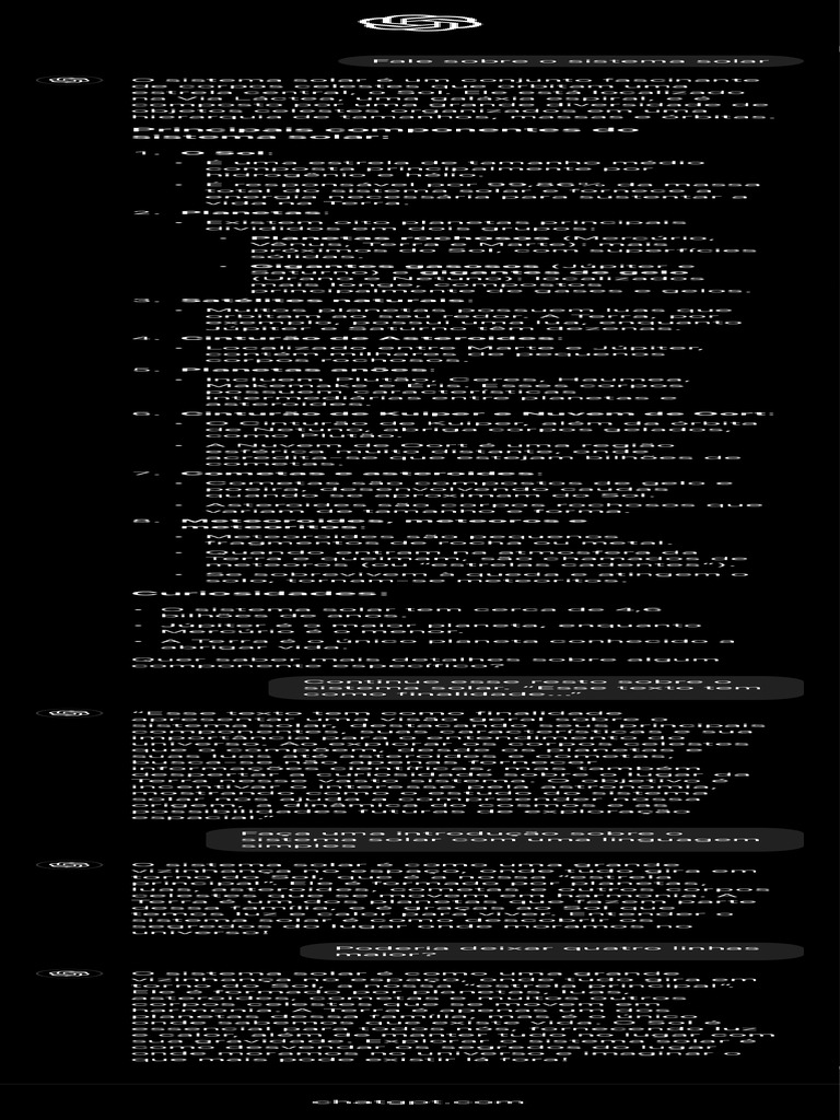 Sistema Solar Resumo 2 | PDF