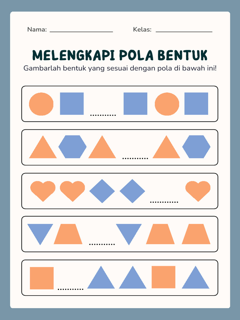 Melengkapi Pola Bentuk Lembar Kerja Biru Putih Minimalis_20251031 ...