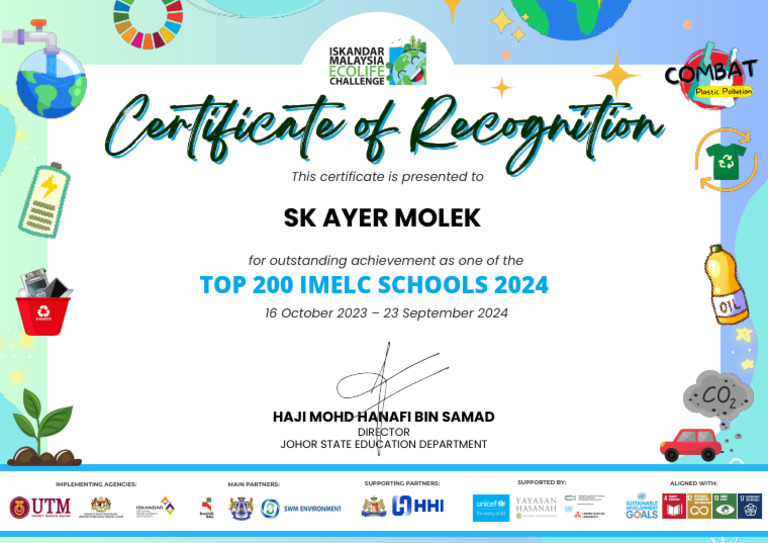 Top 200 IMELC Schools 2024 Certificate | PDF