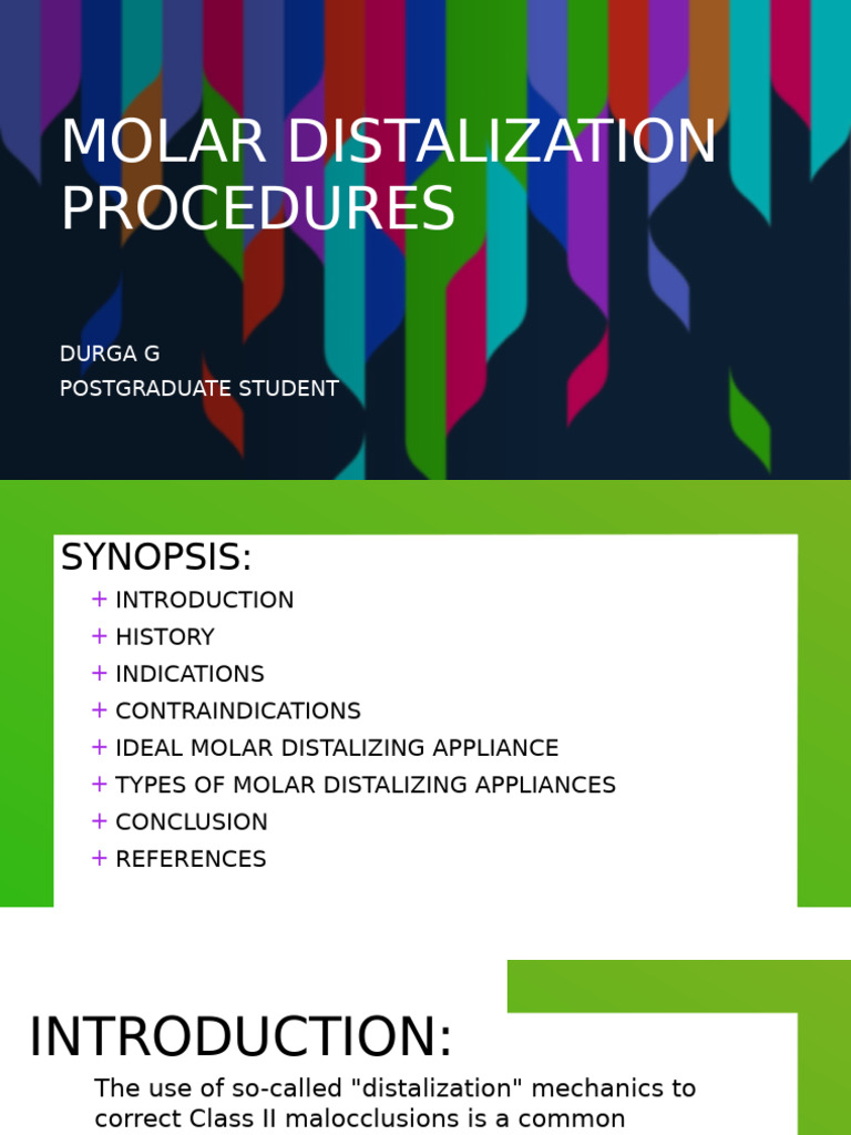 Molar Distalization | PDF | Orthodontics | Dental Anatomy
