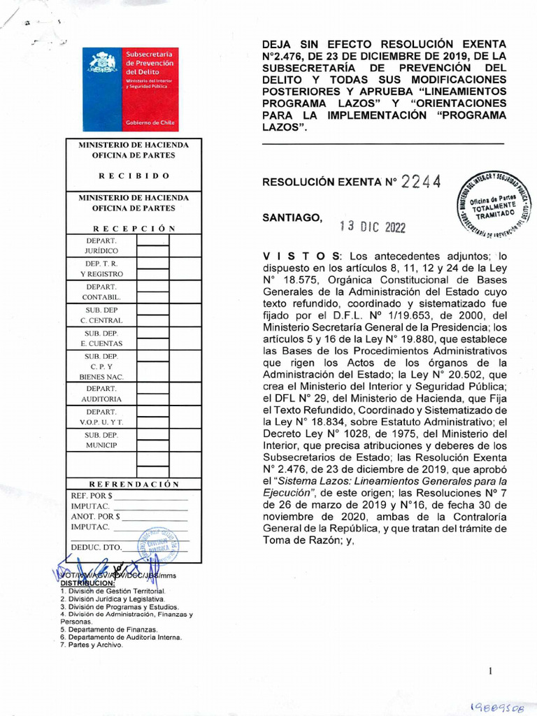 Lineamientos del Programa Lazos en Chile | PDF | Comportamiento ...