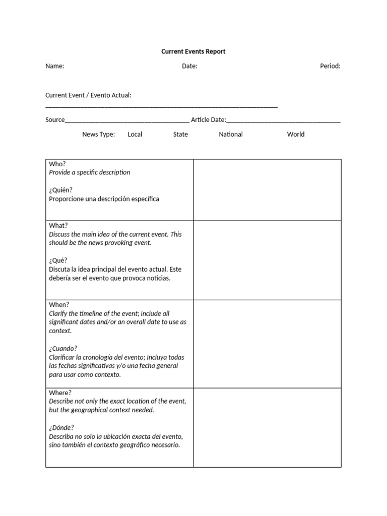 Current Events | PDF