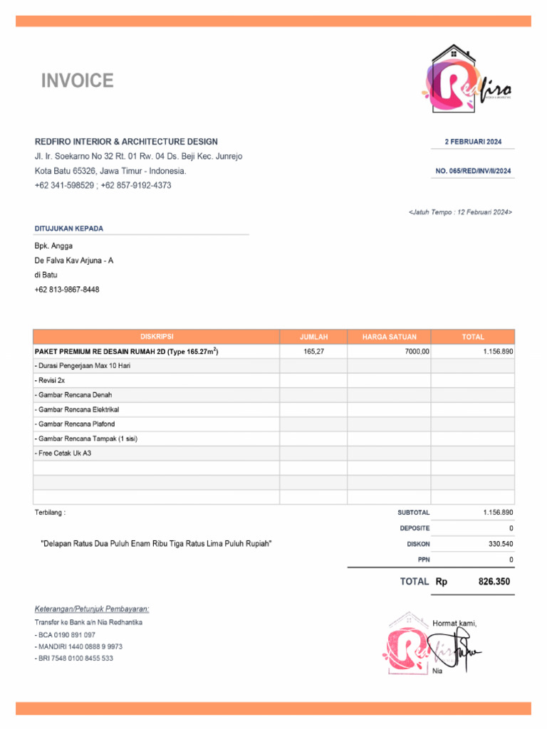 Invoice Dfalva 2d | PDF