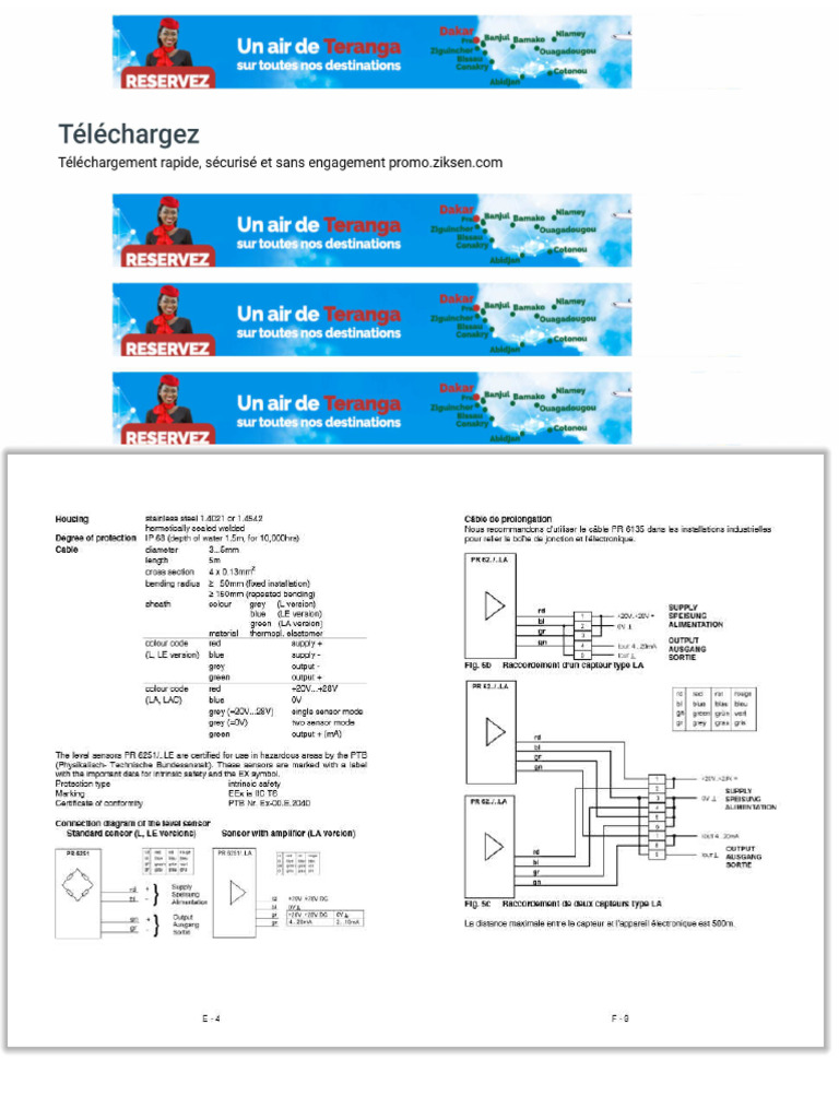 PANCAKE Level Sensor PR6251 | PDF