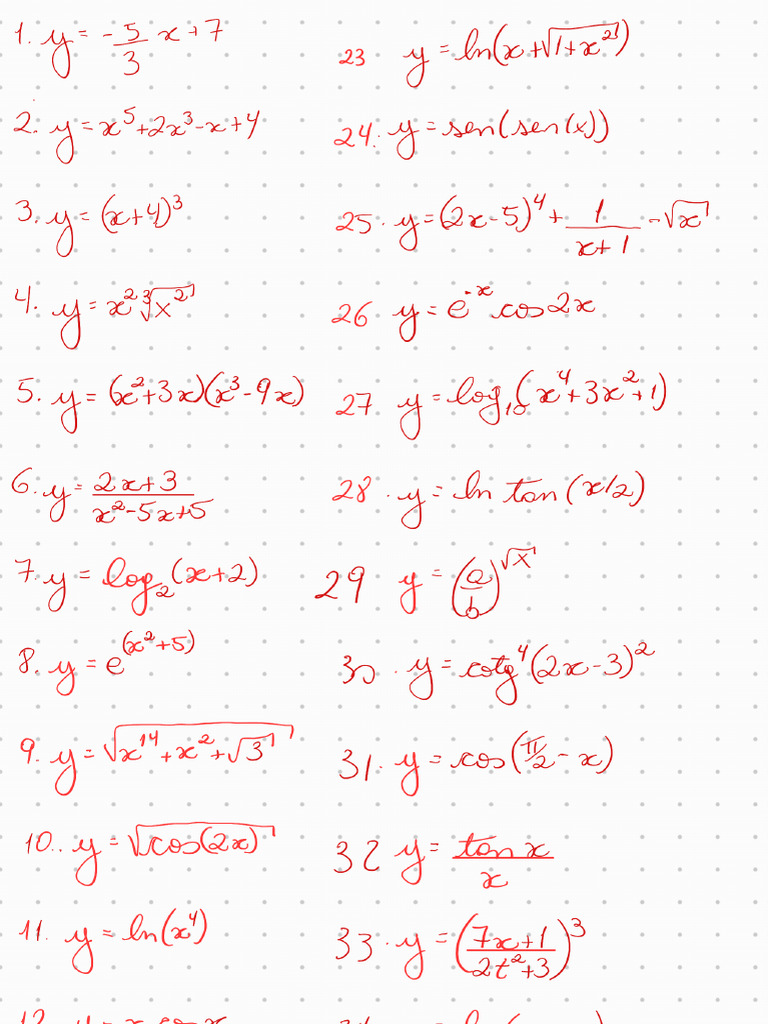 Lista Derivadas - 250912 - 174347 | PDF