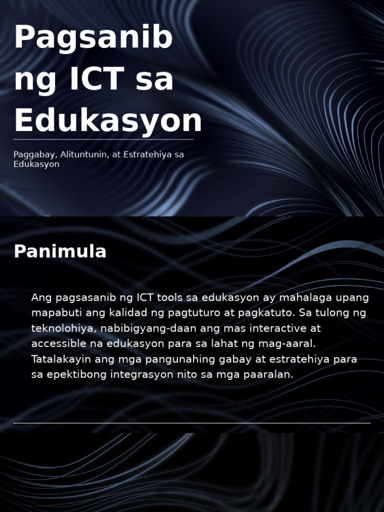 Pagsanib NG ICT Sa Edukasyon | PDF