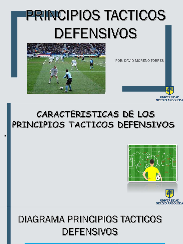 Principios Tacticos Defensivos | PDF | Defensor (Asociación de Fútbol ...