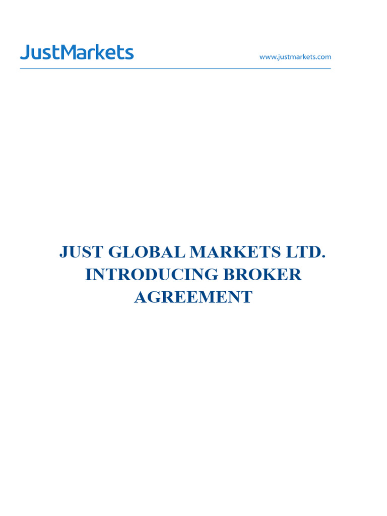JM Introducing Broker Agreement en | PDF | Marketing | Foreign Exchange Market