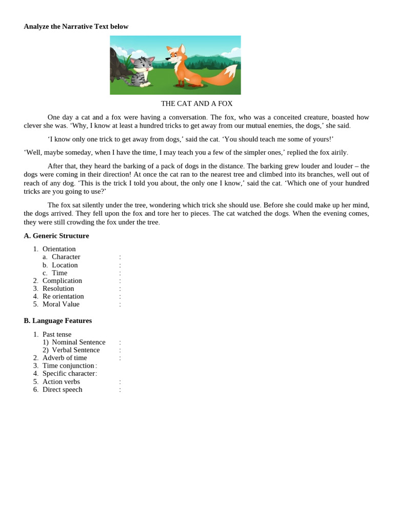 Analyze The Narrative Text Below | PDF