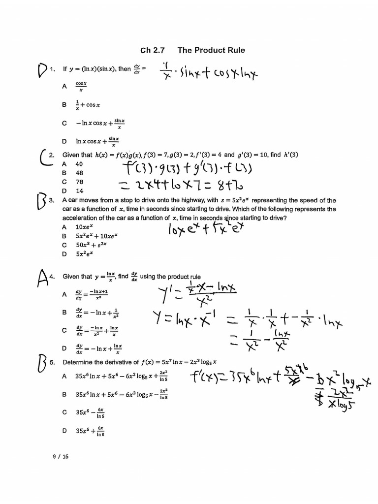 AP Calculus HW | PDF