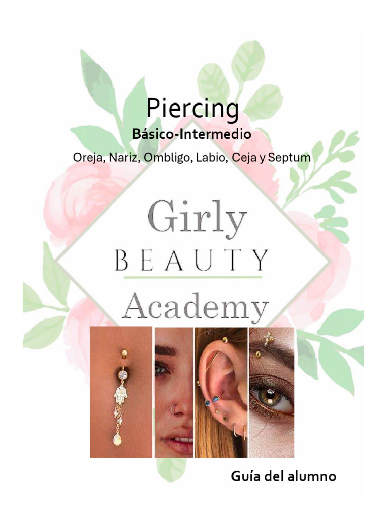 Guía Completa de Piercings: Tipos y Seguridad | PDF | Cicatrización de ...