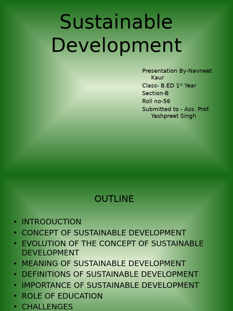 Ict PPT by Navneet Kaur 56 | PDF | Sustainable Development | Sustainability