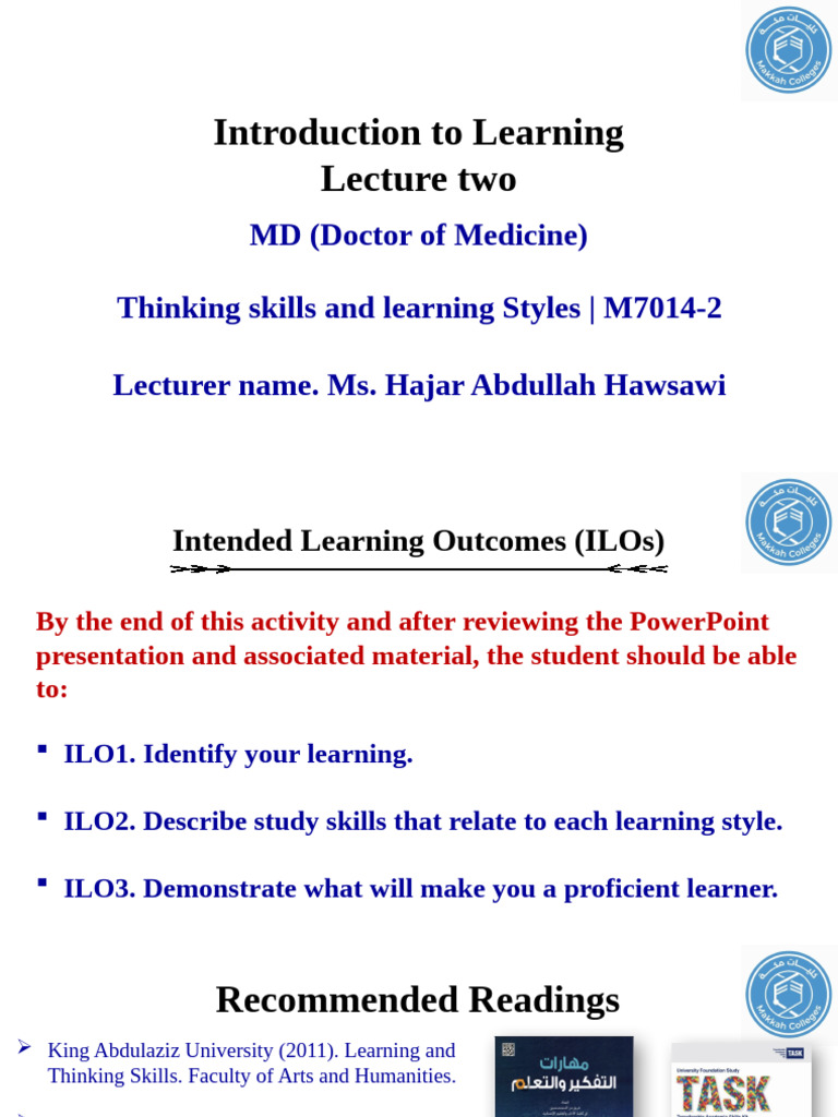 Introduction To Learning | PDF | Learning | Cognition