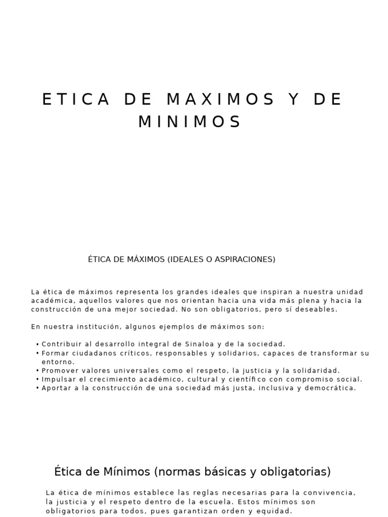 Etica de Maximos y de Minimos, 306 | PDF