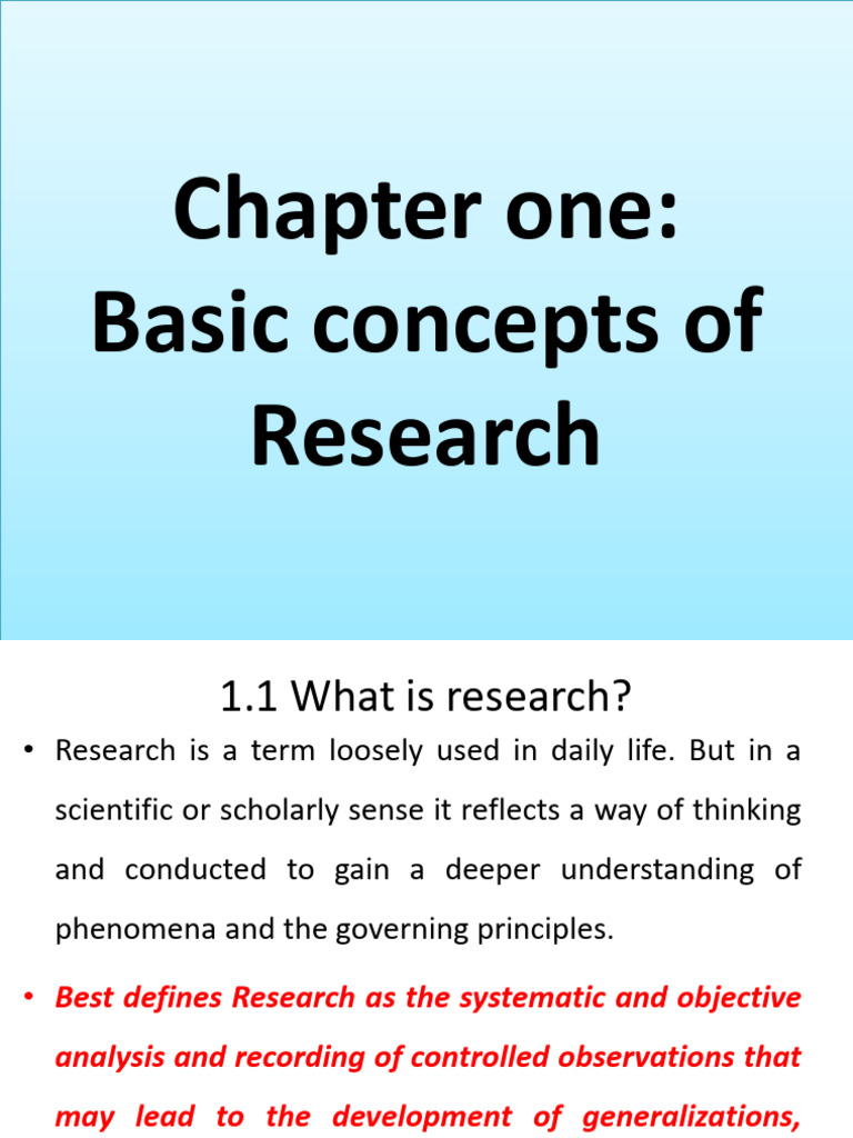 2014 Chapter 1 - 8 Basic Concept of Research | PDF | Experiment ...