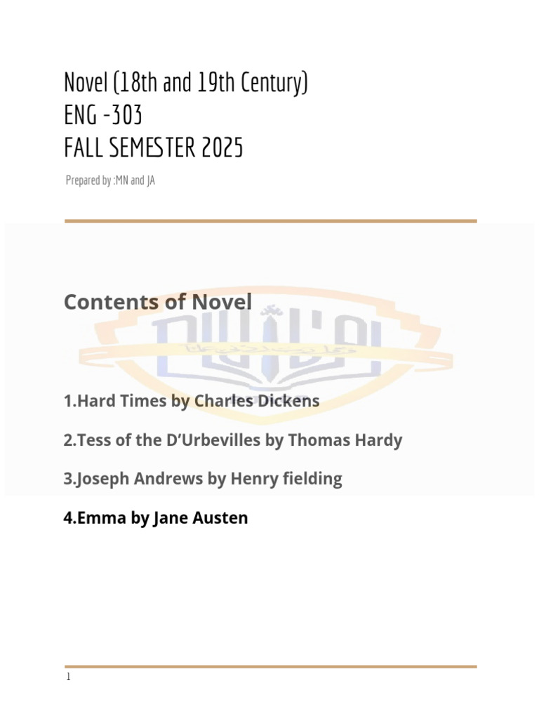 Novel Notes Watermarked 334 | PDF | Tess Of The D'urbervilles