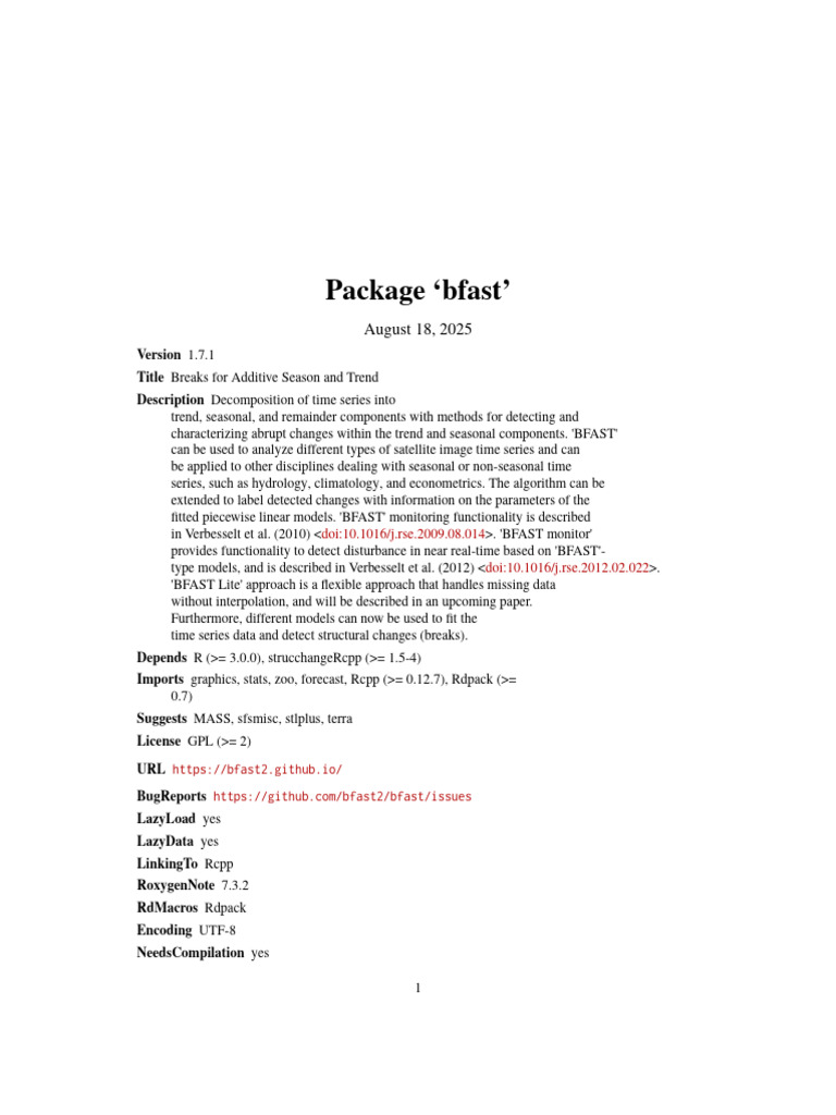 GEM ITC Bfast Model | PDF | Time Series | Applied Mathematics