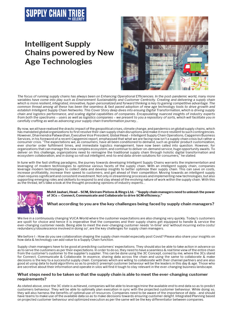 Intelligent Supply Chains: Digital Transformation Insights | PDF ...