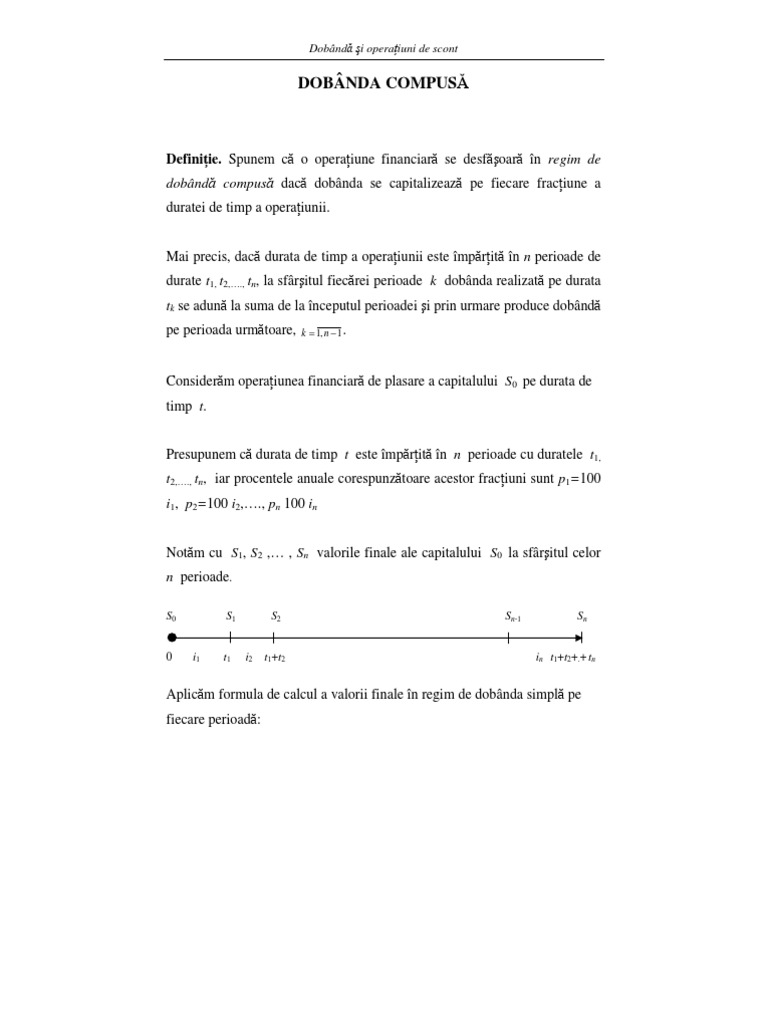 Matematici Re Dobanda Compusa | PDF