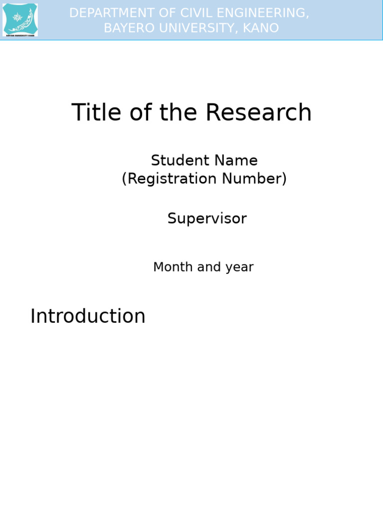Seminar Presentation Slides Template | PDF