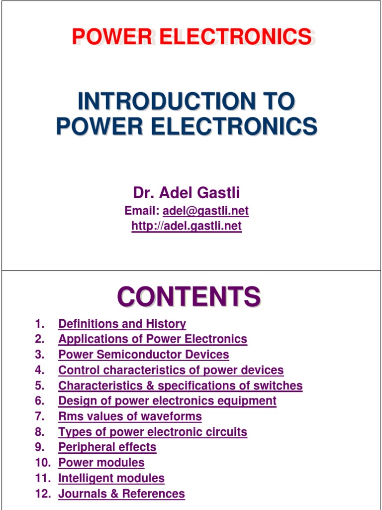 Power Electronics | PDF | Power Electronics | Power Inverter