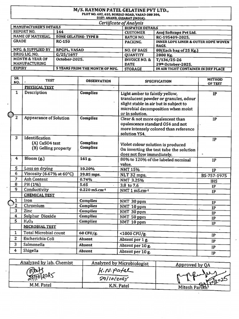 Coa t136 Asoj Soft Caps | PDF