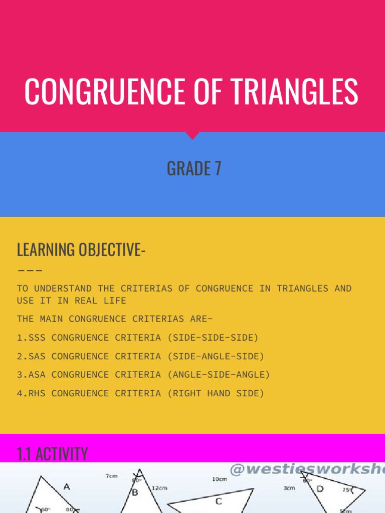 Triangle Congruence Criteria Explained | PDF