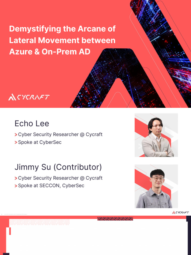 Echo Lee Demystifying The Arcane of Lateral Movement Between Azure ...