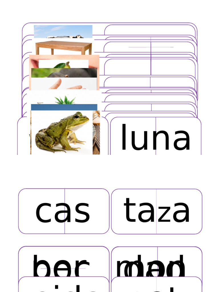 Palabras Bisílabas | PDF