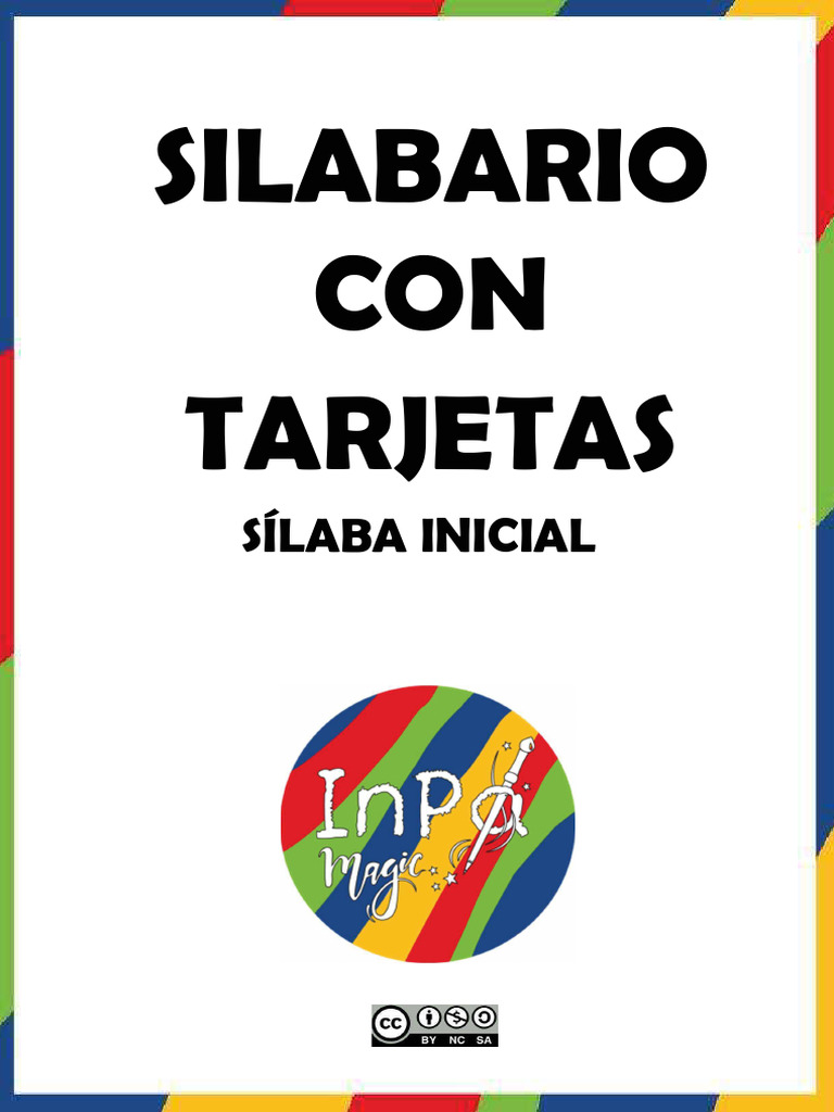Silabario con Tarjetas de Sílabas | PDF | Ortografía