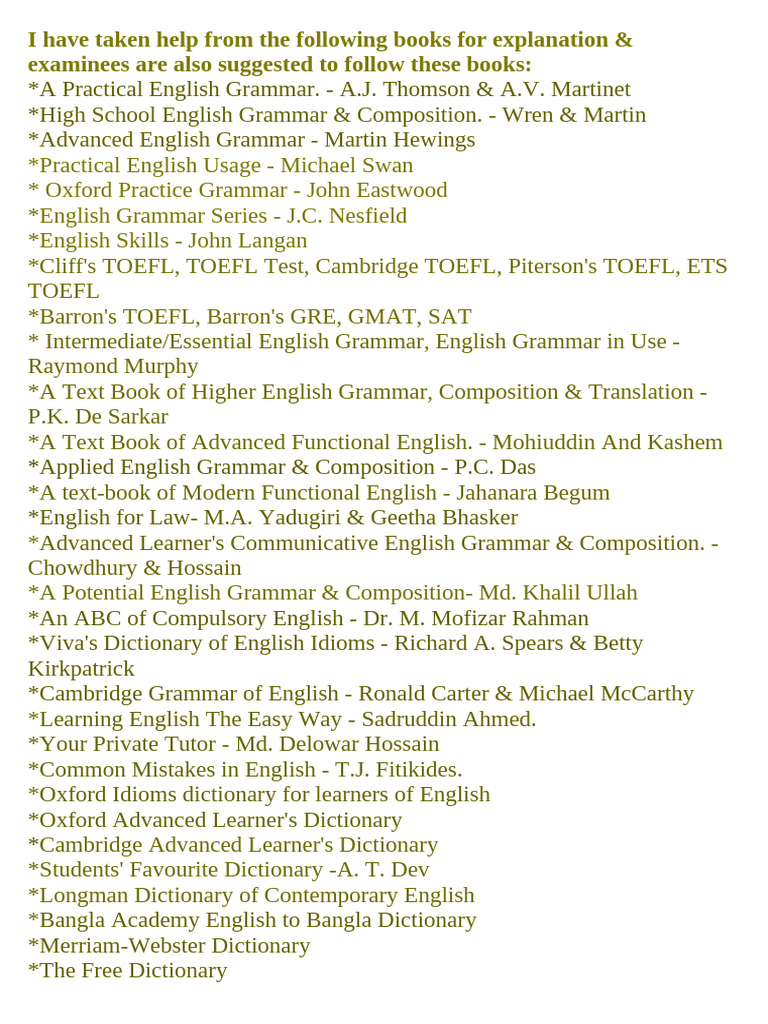 Book List To Buy | PDF