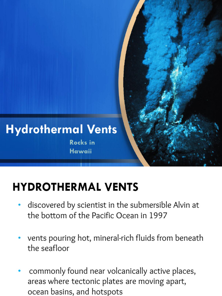 Hydrothermal Vents: Ecosystems & Types | PDF
