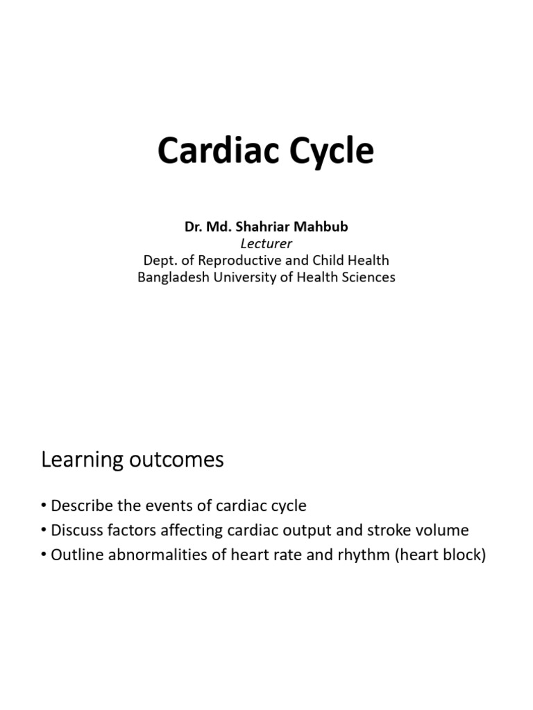 Understanding the Cardiac Cycle | PDF | Diastole | Heart Valve