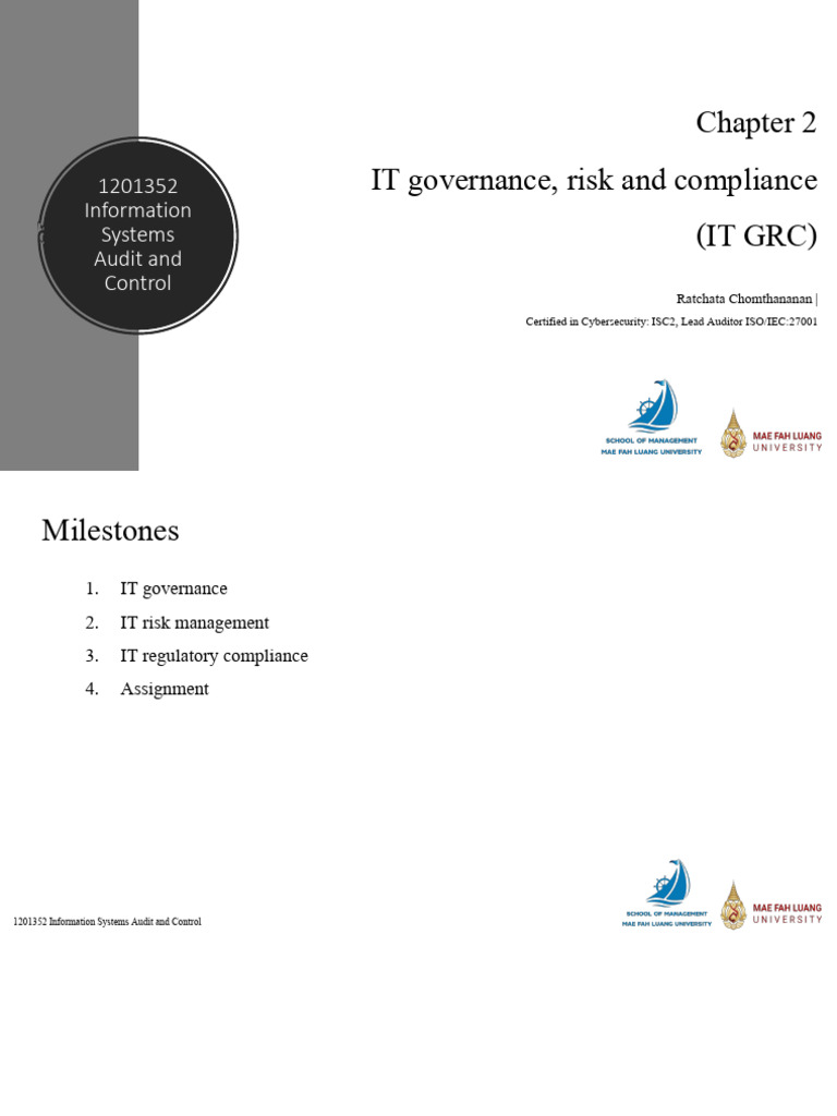 Chapter 2 IT Governance Risk and Compliance Rev.01 | PDF | Risk | Risk ...