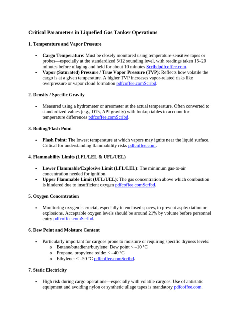 Key Factors in Liquefied Gas Tanker Safety | PDF | Process Engineering ...