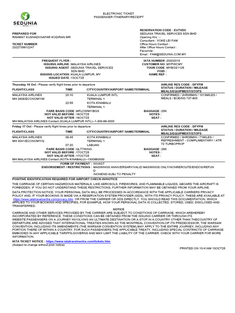 Eutvdc - Rahmat Kusnadi Gafar Kodiran MR | PDF | Airlines | Civil Aviation