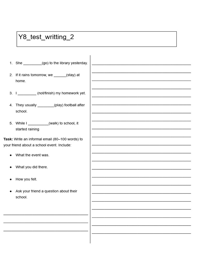 Y8 English - 5678493 - Google Docs 2 | PDF | Water | Liquids