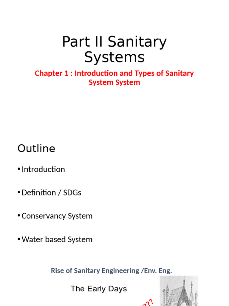 Overview of Sanitary Systems and Types | PDF | Sanitary Sewer | Sanitation