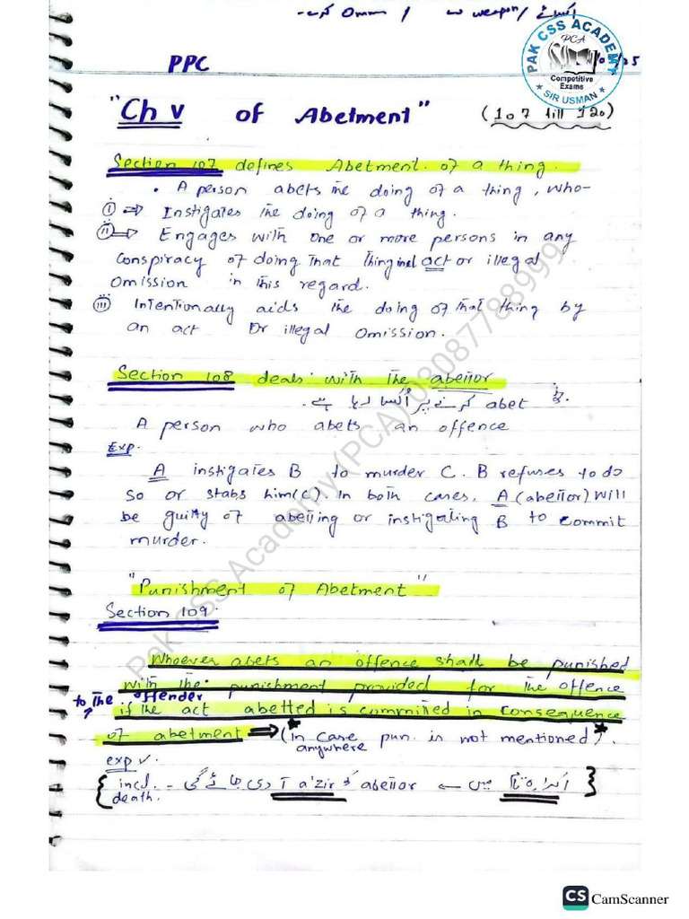 PPC (Abetments Notes) | PDF