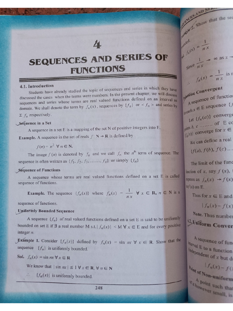 Unit-4 Sequences and Power Series | PDF