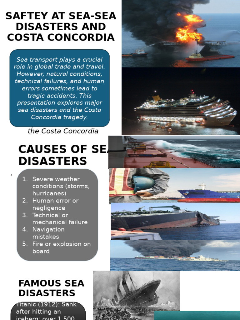 Sea Disasters: Costa Concordia Insights | PDF