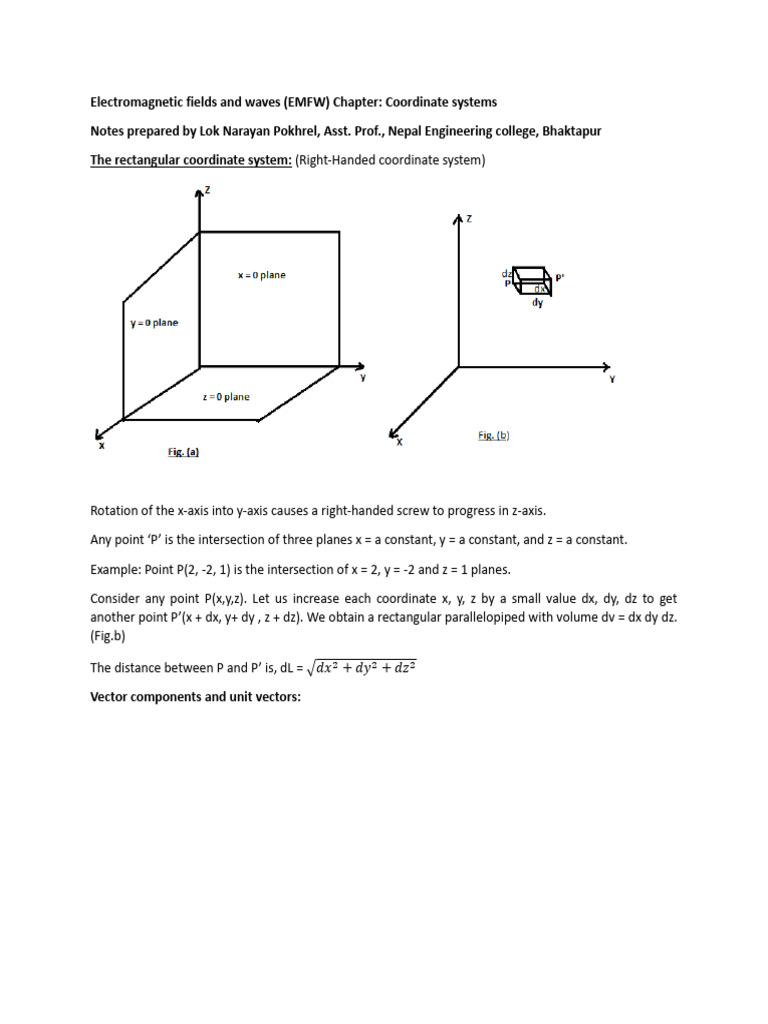 Unit 1 Coordinate Systems. | PDF | Sphere | Euclidean Vector